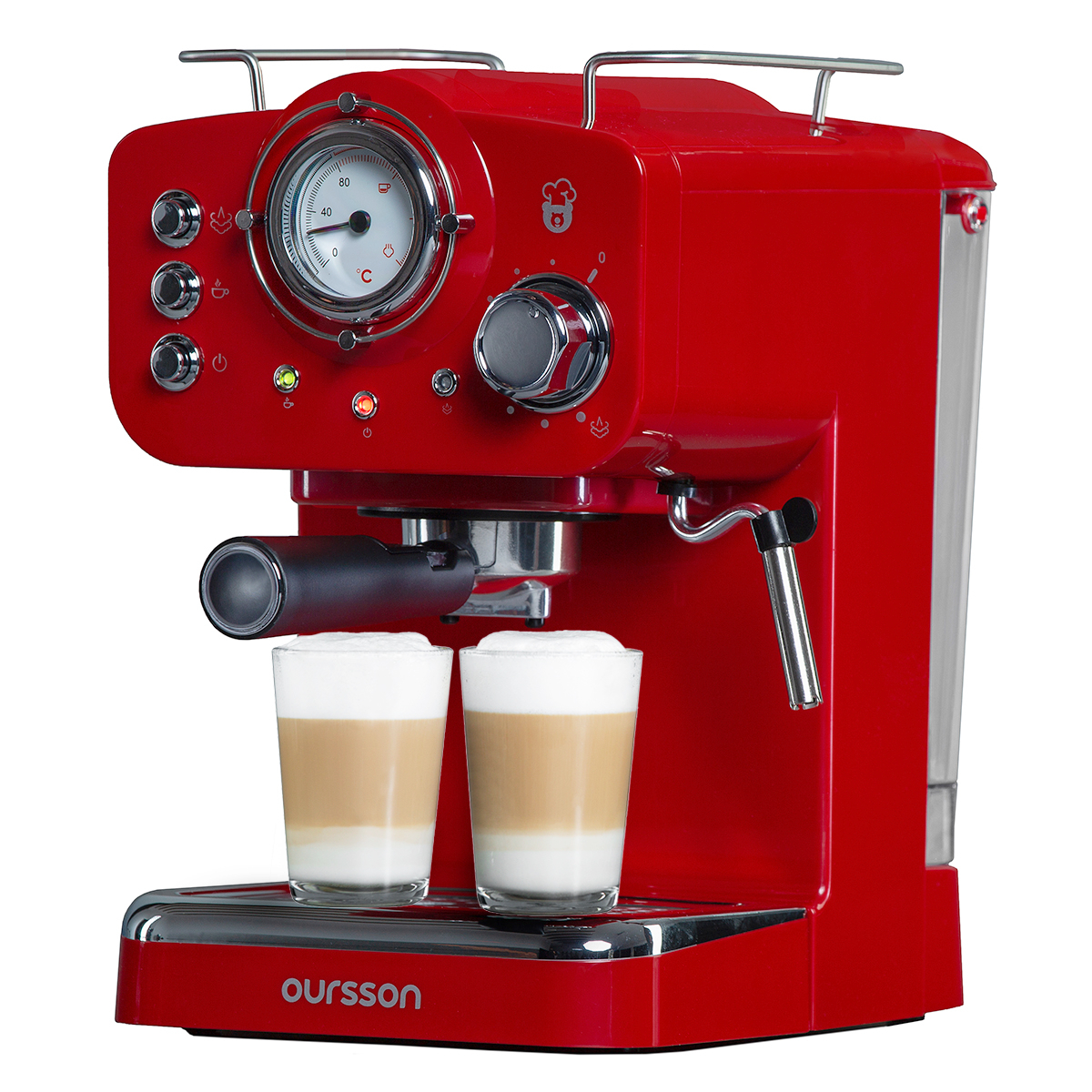 Espressor manual Oursson EM1500/RD - Pret avantajos - Ideall.ro