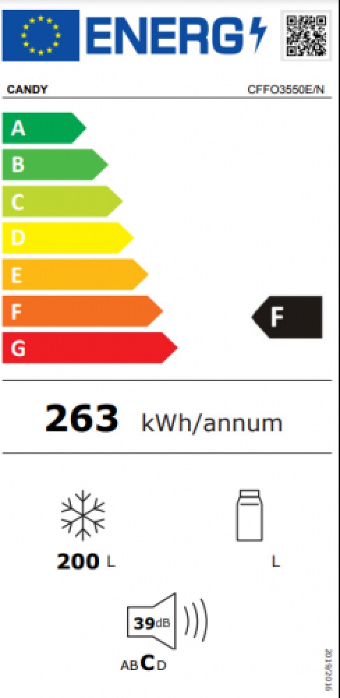 Congelator incorporabil Candy CFFO 3550 E/N - Pret avantajos - Ideall.ro