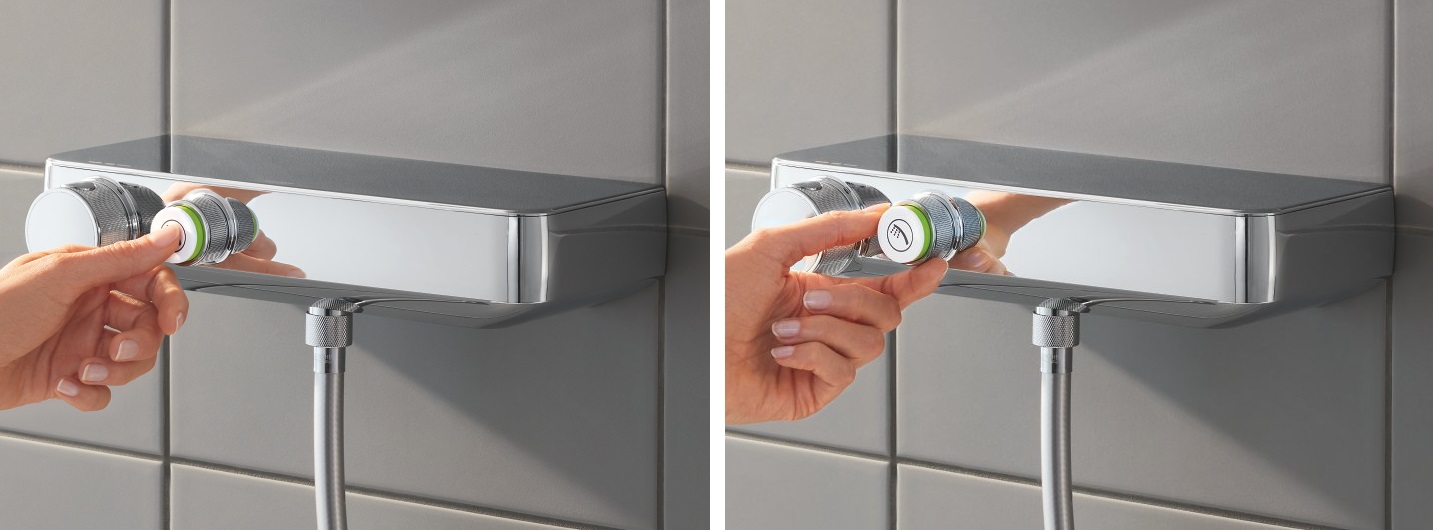Sistem dus Grohe Grohtherm Smart control, Cu Rainshower Smart Active ...