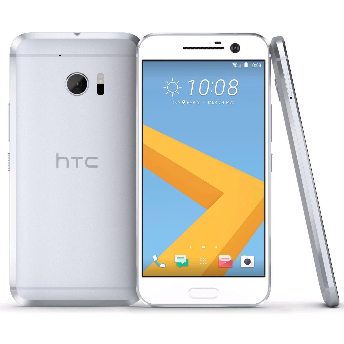 Telefon mobil HTC 10 32GB, 4GB RAM, Glacier Silver - Pret avantajos ...