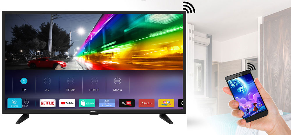 Televizor LED Vortex V24E19DS - Pret avantajos - Ideall.ro