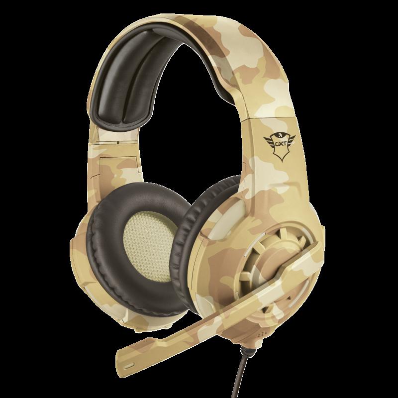 Casti cu microfon Trust GXT 310D Radius Gaming Headset, desert camo ...