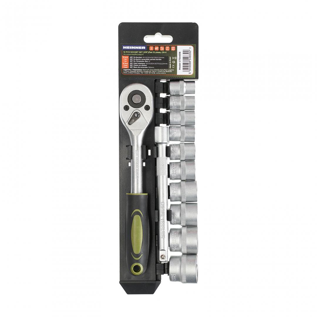 HR SET 12 PIESE CR-V 3/8'' - Pret avantajos - Ideall.ro
