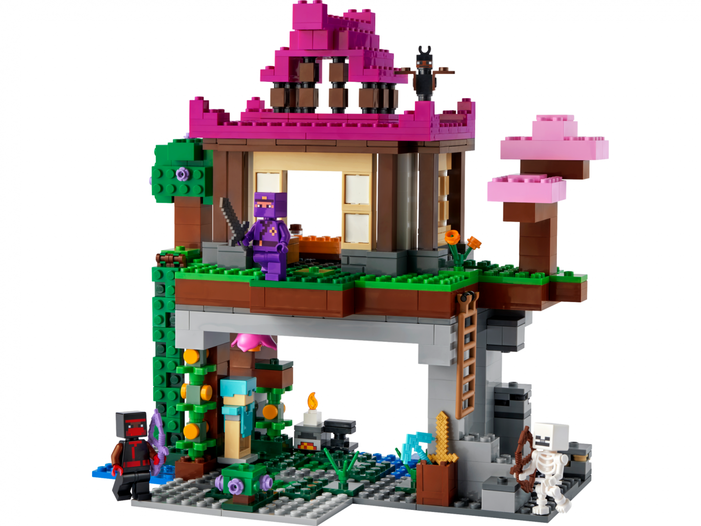 Joc set de constructie LEGO® Minecraft® - Terenul de antrenament ...