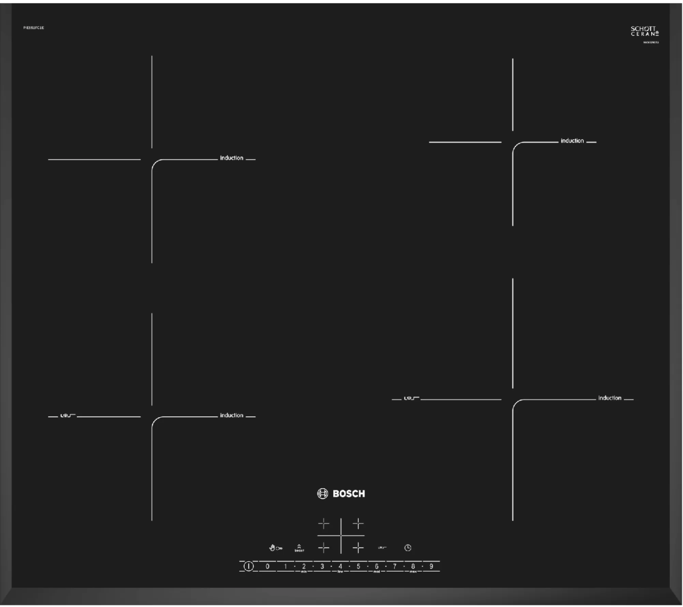 Plita incorporabila Bosch PIF651FC1E - Pret avantajos - Ideall.ro